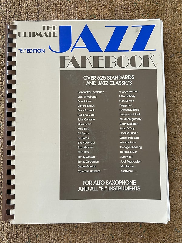 The Ultimate Jazz Fakebook Eb Edition | Reverb