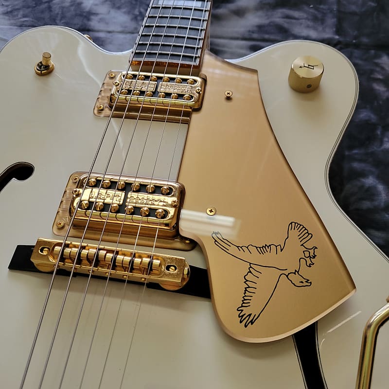 2001 Gretsch 7594 White Falcon II 70s Reissue +OHSC | Reverb