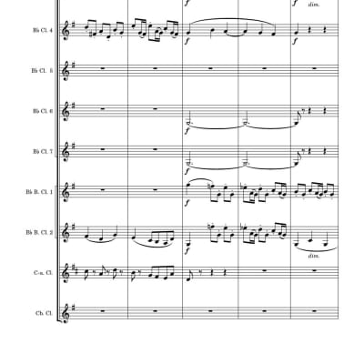 Clarinet Choir Sheet Music: Score and Parts - Serenade for | Reverb