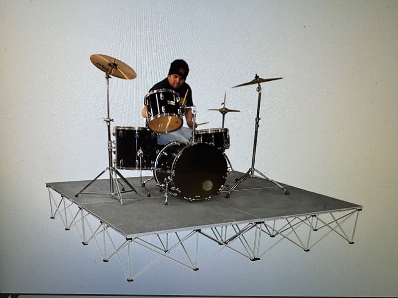Stage Drop 8x8 Drum Riser 2022 - Gray Carpet | Reverb