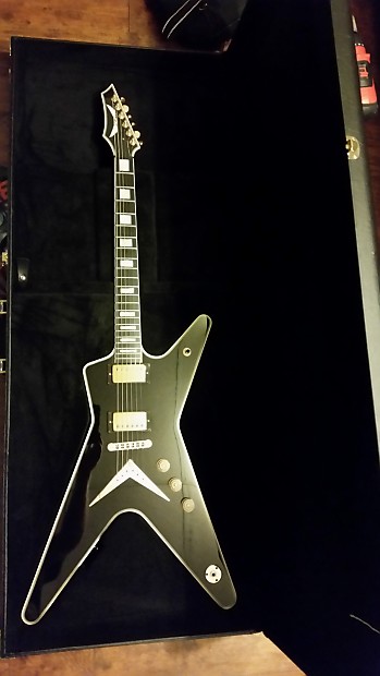 Dean USA Custom Shop ML Reverse inline 6 2014 Black & Gold | Reverb