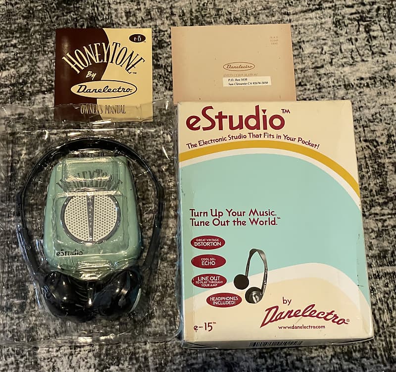 1999 Danelectro eStudio / e-15 Honeytone Headphone Amp w Echo | Reverb