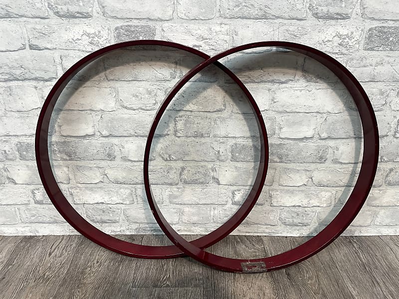 Yamaha Stage Custom Bass Drum 20” Wooden Hoops Rims Hardware | Reverb