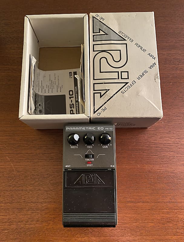 Aria Aria PE-10 Parametric EQ Equalizer pedal 1980s w box & | Reverb