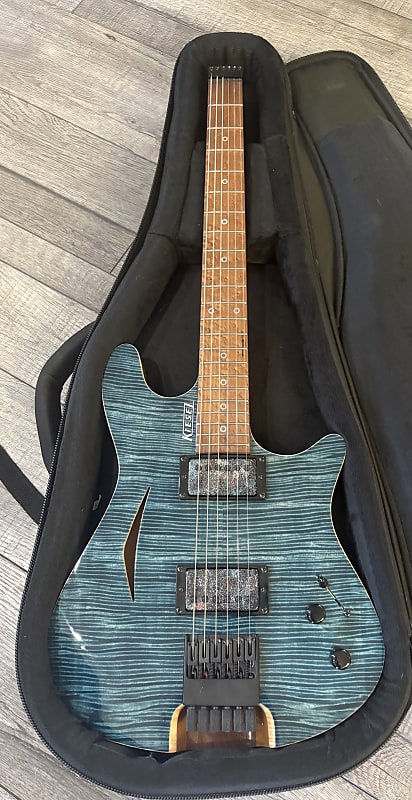 Kiesel Headless Tim Miller 2024 - Saber Aqua Washed Denim | Reverb