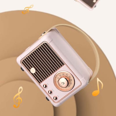 Vintage Radio - Pink | Reverb