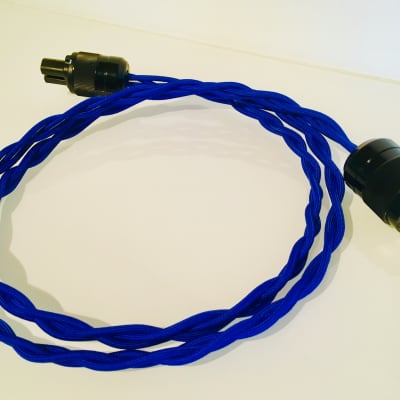 Pinetree Audio Iso-Braid AC Power Cable 8 Feet Electric Blue | Reverb