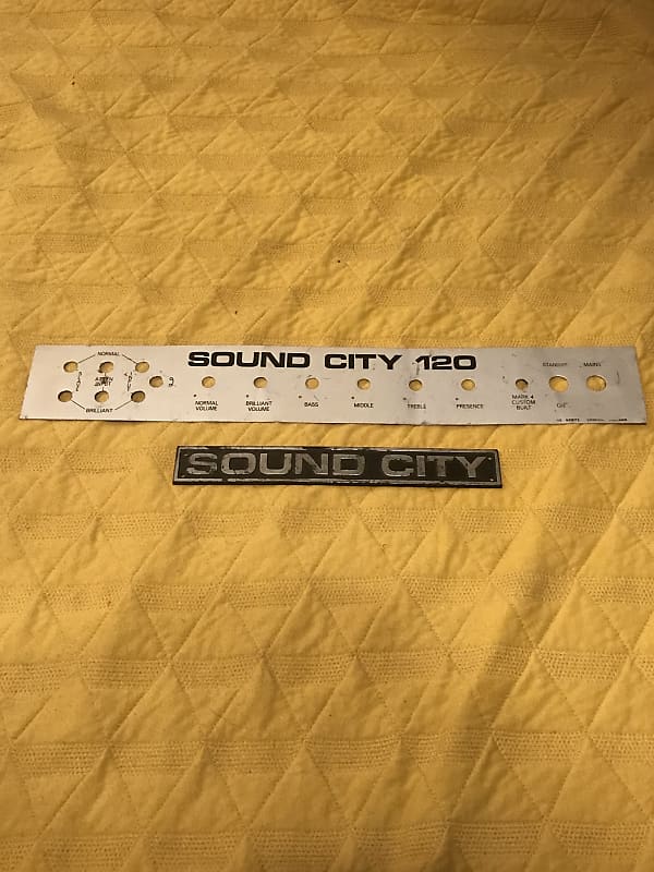 Sound City 120 Logo and Faceplate | Reverb