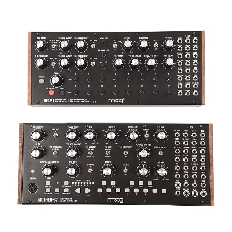 Moog Sound Studio Mother 32 and DFAM Semi Modular Synthesizer | Reverb