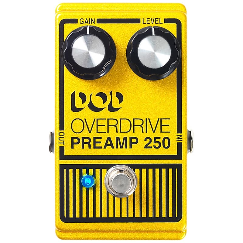 DOD Analog Overdrive Preamp 250 Guitar Effects Pedal with | Reverb