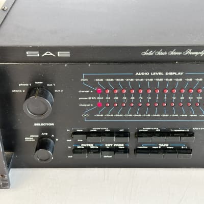 Vintage SAE 2100L Solid State Stereo Preamplifier Preamp | Reverb