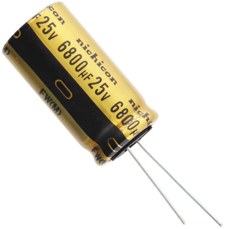 Nichicon UFW Audio Grade Electrolytic Capacitor, 6800uF @ | Reverb