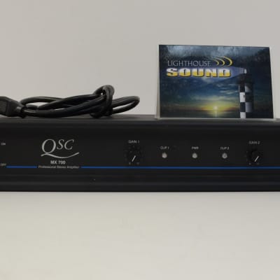 QSC MX700 Professional Stereo Power Amplifier - FULLY TESTED | Reverb