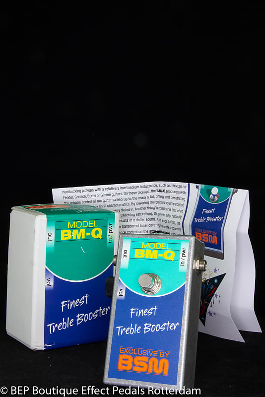 BSM BM-Q Treble Booster s/n 4087 , tribute to the sound of | Reverb