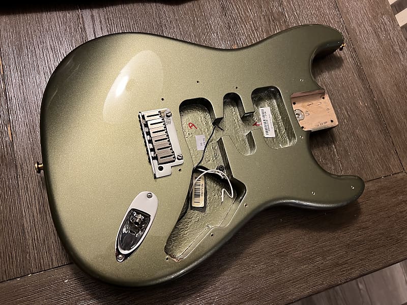 2014 Fender American Stratocaster Body Jade Pearl Metallic | Reverb