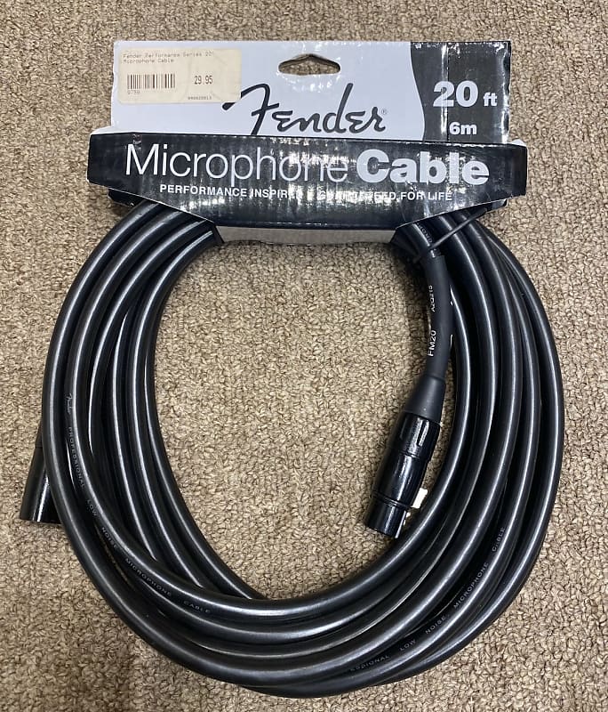 Fender Performance Series 20' Microphone Cable | Reverb Canada