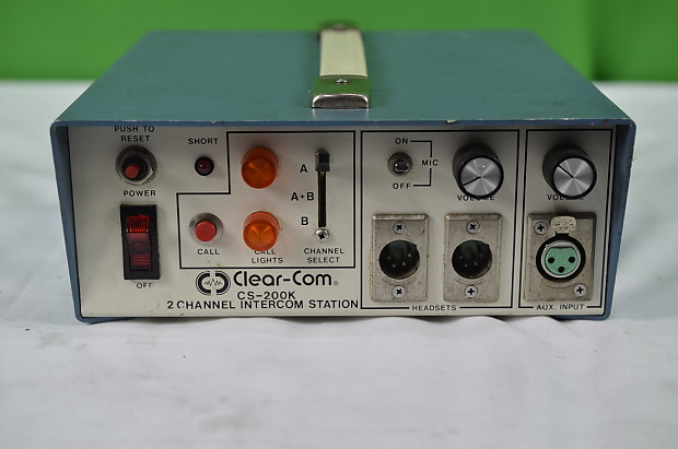 CLEAR-COM CS-200K 2 CHANNEL INTERCOM STATION (ONE) | Reverb