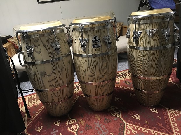 Like New! LP Giovanni Palladium Series Conga Set with 2 hard | Reverb