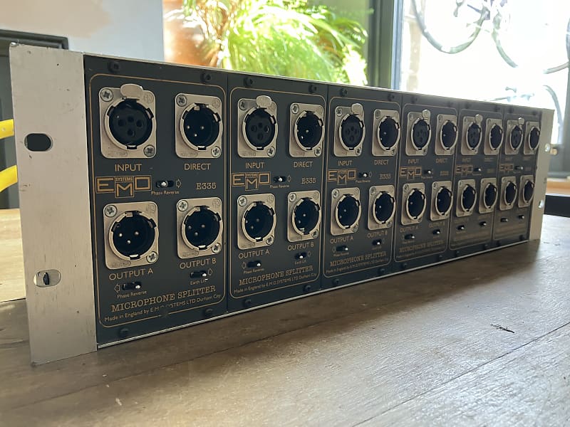 EMO E340 6-Channel Microphone Splitter, 3 way, 3U rackmount | Reverb