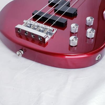 Donner DPJ-100 4-String Red Electric Bass Guitar | Reverb