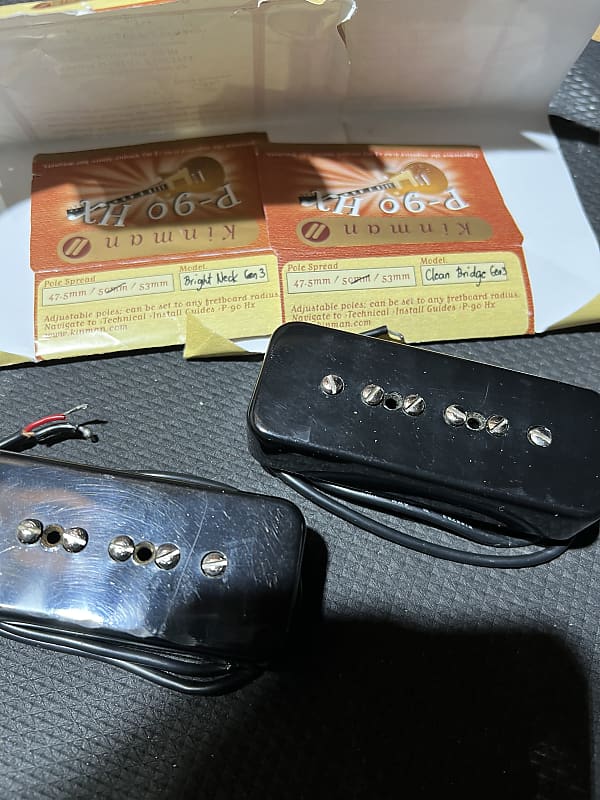 Kinman P90 Pickups with Covers | Reverb