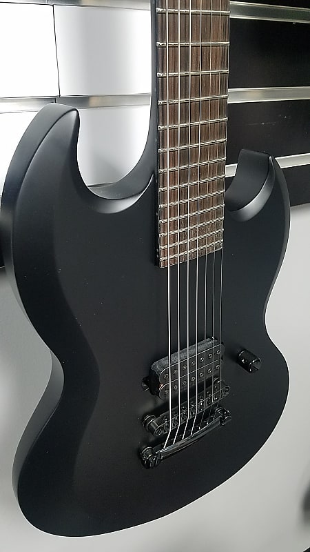 ESP LTD VIPER-7 Black Metal 7-string Black Satin Electric | Reverb