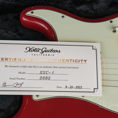 Xotic XSC1 S-Style Relic'd Electric Guitar - Dakota Red | Reverb