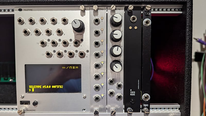 monome Teletype(original), TXO, TXI, TXB, i2c2midi | Reverb