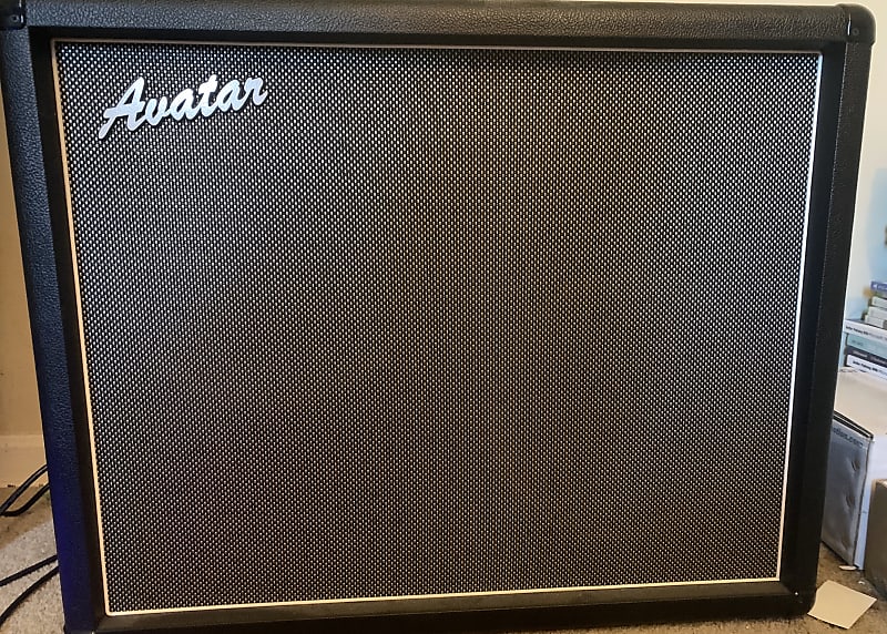 Avatar Diagonal 2x12 Black 212 Unloaded Cabinet - Made in the | Reverb