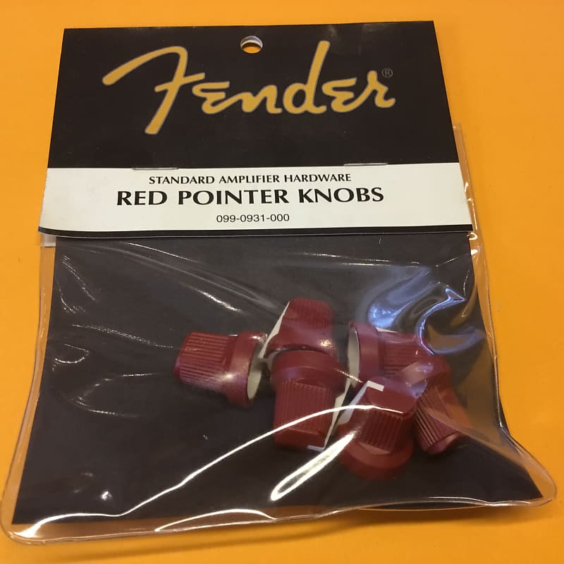 Fender Red Pointer Knobs | Reverb