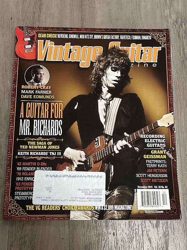 Vintage guitar magazine Guitar for Mr. Richards December 2015 | Reverb