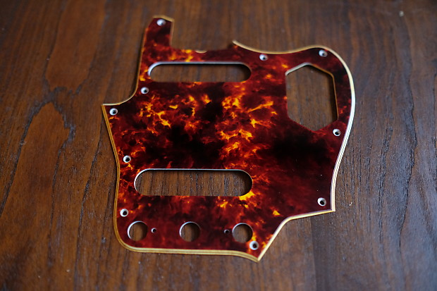 Spitfire Jaguar Tortoise Shell Pickguard Vintage Burgundy | Reverb