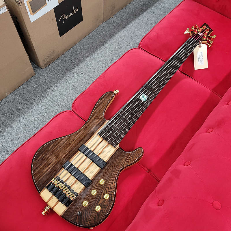 Wolf S10-6 Lined Fretless 6 String Bass with Rosewood Top - | Reverb