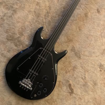 Vintage 1970's Gibson Ripper Black Finish Fretless Bass | Reverb