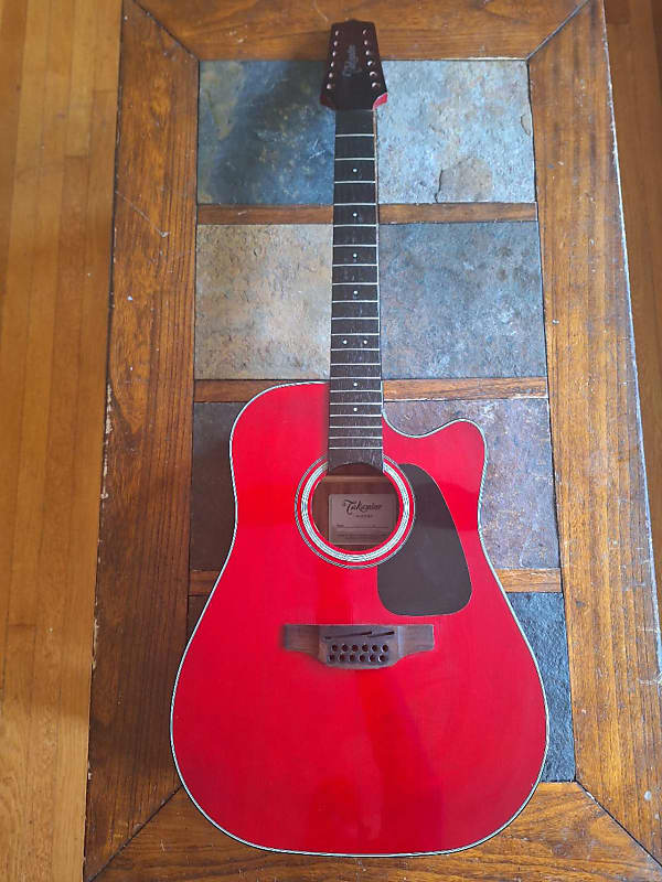 Takamine GD30ce-12 12-string acoustic project - red | Reverb