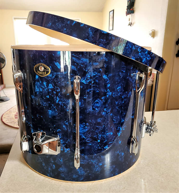 Tama Rockstar Custom 2005 Rock Shell Pack Dark Blue Abalone | Reverb