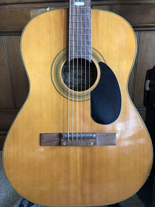 Kent F6 Parlor guitar 1960's - Natural Amber | Reverb