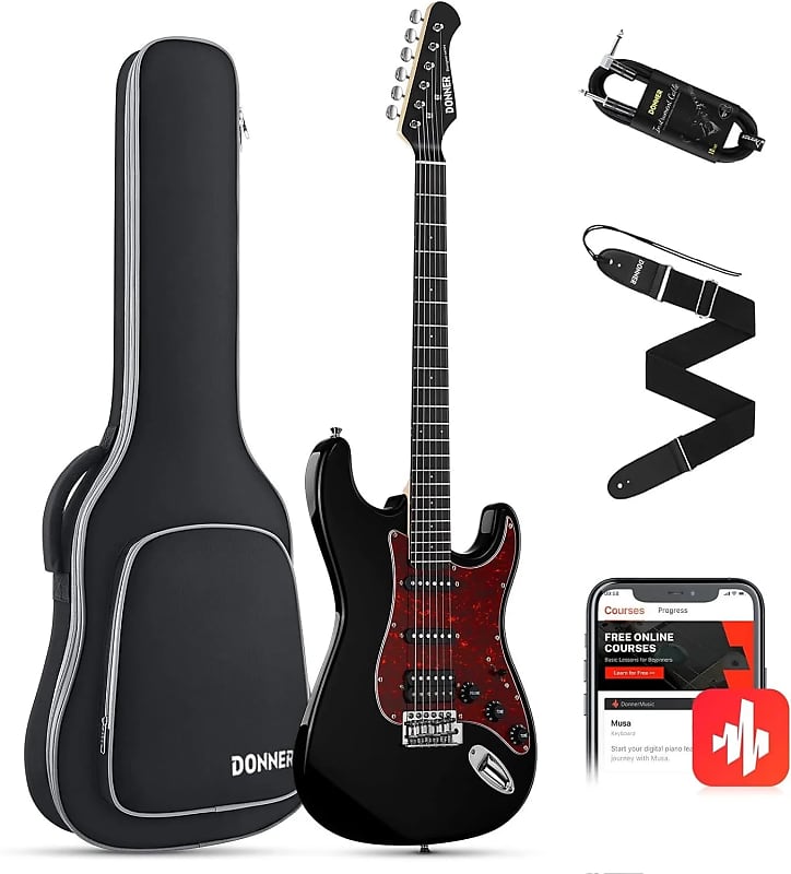 Donner DST-200 2024 - Black Red Amber | Reverb