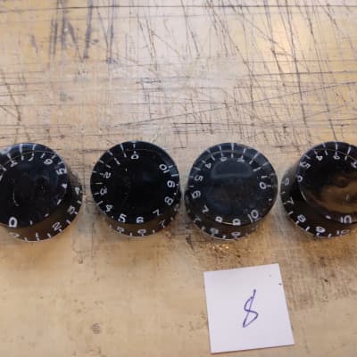 Gibson style, "speed knob" 4 Knob Set, Black | Reverb