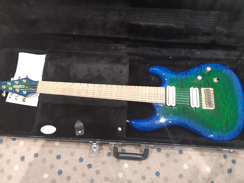 Carvin (Kiesel) DC727 - Custom Shop 7 String Dragon Burst | Reverb UK