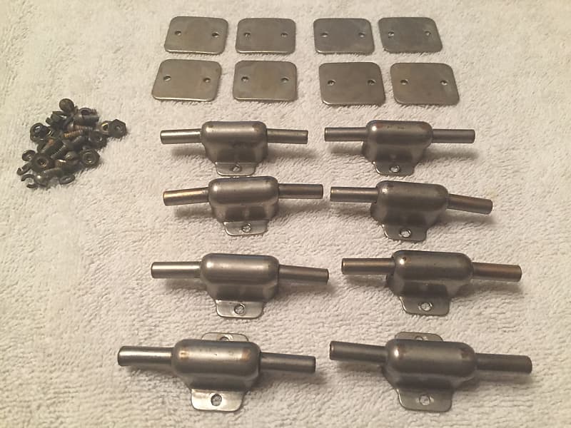 Leedy Snare Drum lug casings Parts 1920s Vtg 2-Point Lot of | Reverb