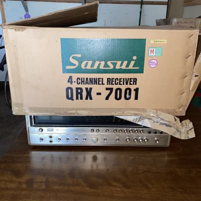 Vintage Sansui QRX-7001 4-Channel Receiver 1976 - Silver & | Reverb