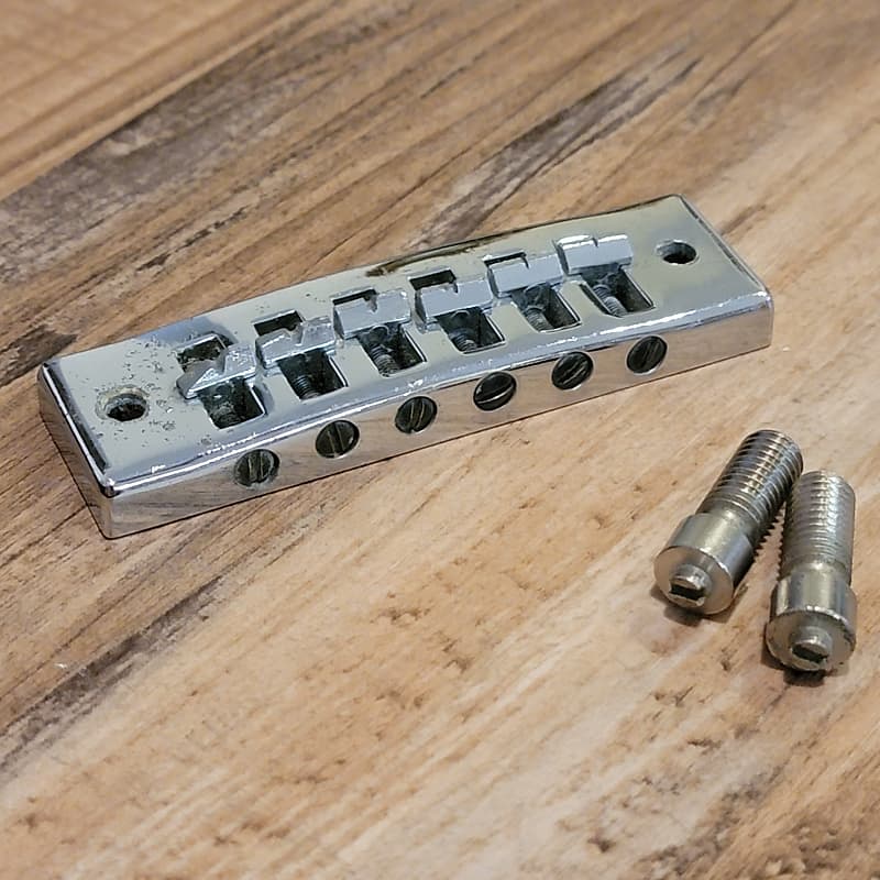 Vintage '70s Gibson Harmonica Bridge With Posts L6S Marauder | Reverb