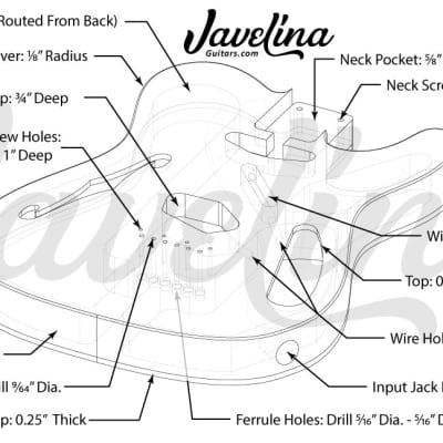 Thinline Telecaster Body Router Templates CNC Luthier Tools | Reverb