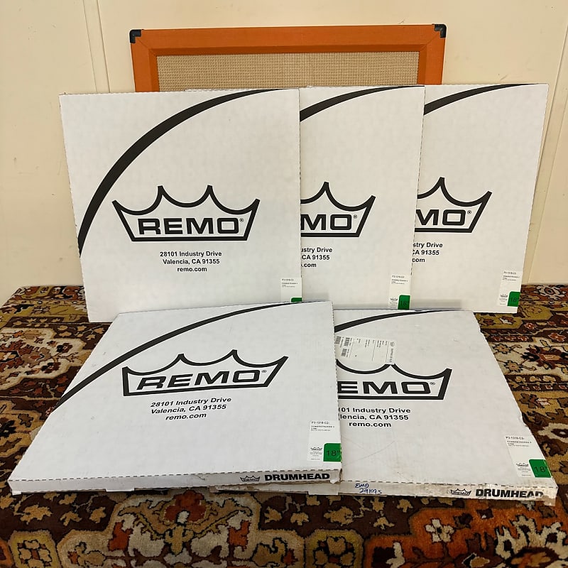 NEW 5x Remo Powerstroke 3 Clear 18" Bass Drum Skins Bob | Reverb