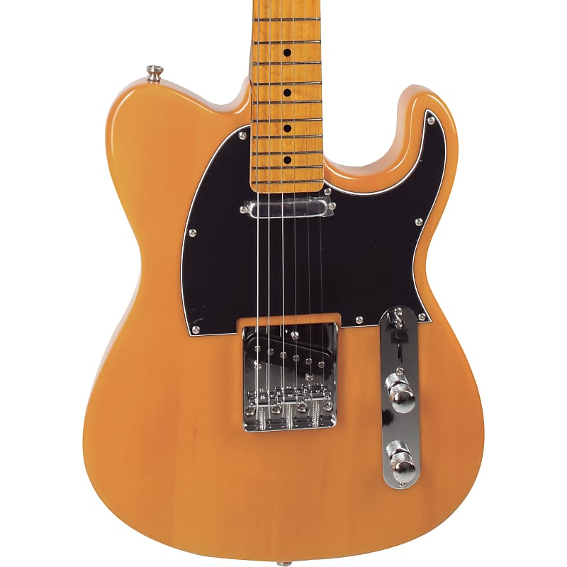 Tagima TW-55 Electric Guitar, Butterscotch Blond. Black | Reverb