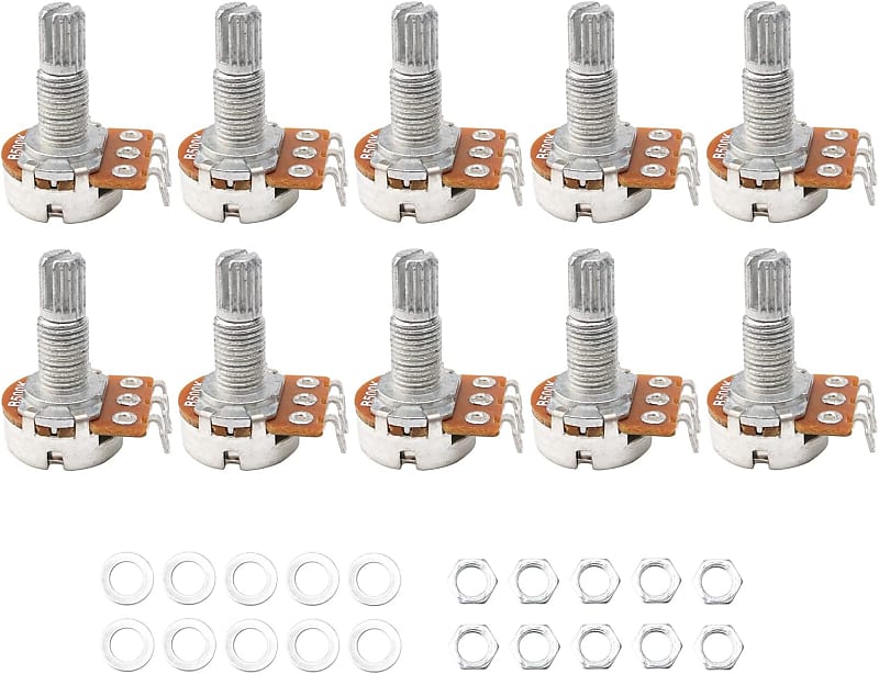 Guitar Potentiometer Audio Pots B500K Ohm Replacement 16.5mm | Reverb