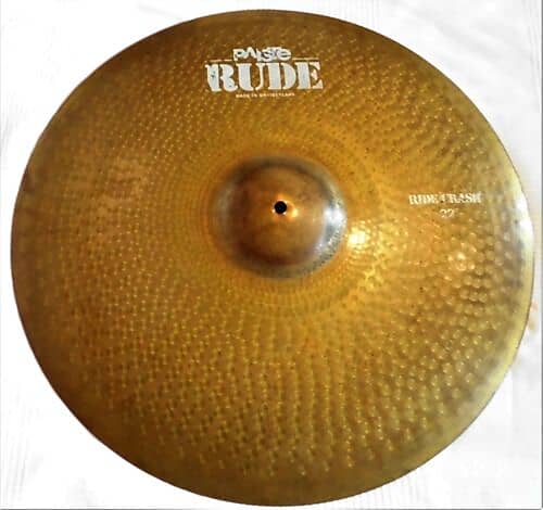 PAISTE "Rude" Ride/Crash 22" Made in Switzerland VINTAGE | Reverb