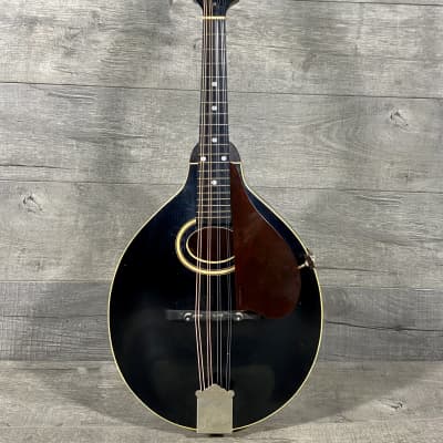Gibson Style A Mandolin Snakehead with Truss Rod 1924 - Black | Reverb