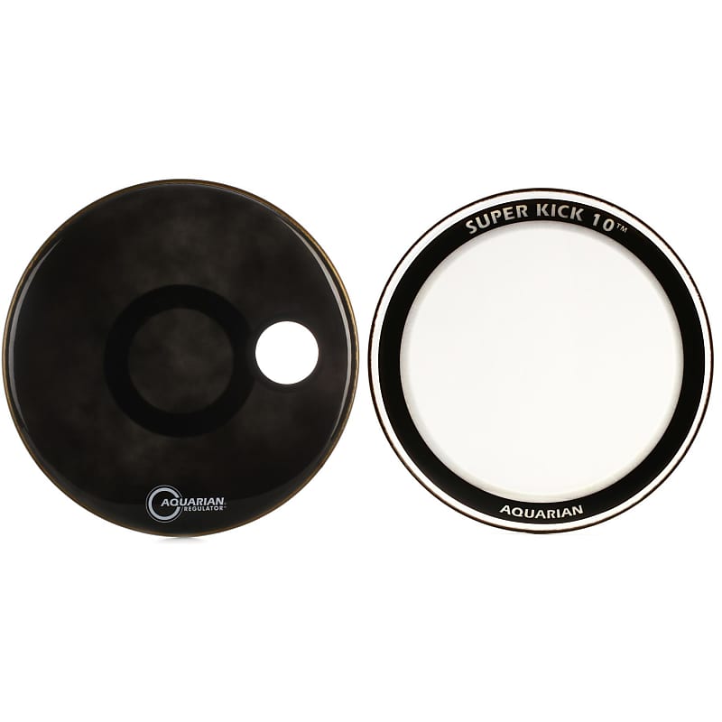 Aquarian 24" Super Kick 10 Clear Bass Drumhead with Resonant | Reverb